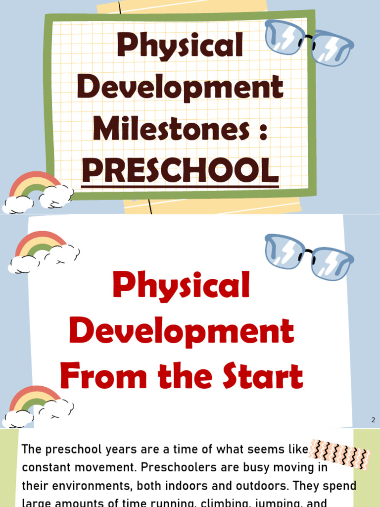 Physical Development Milestones: Preschool | PDF | Human Life Stages ...
