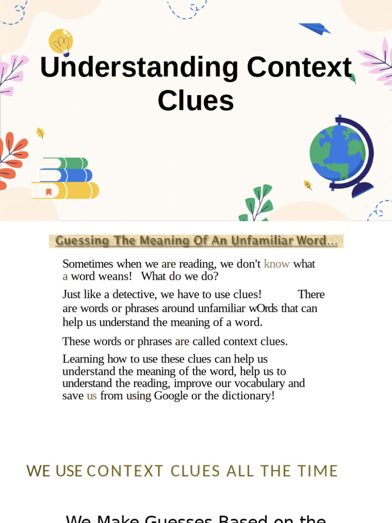 CONTEXT CLUES | PDF