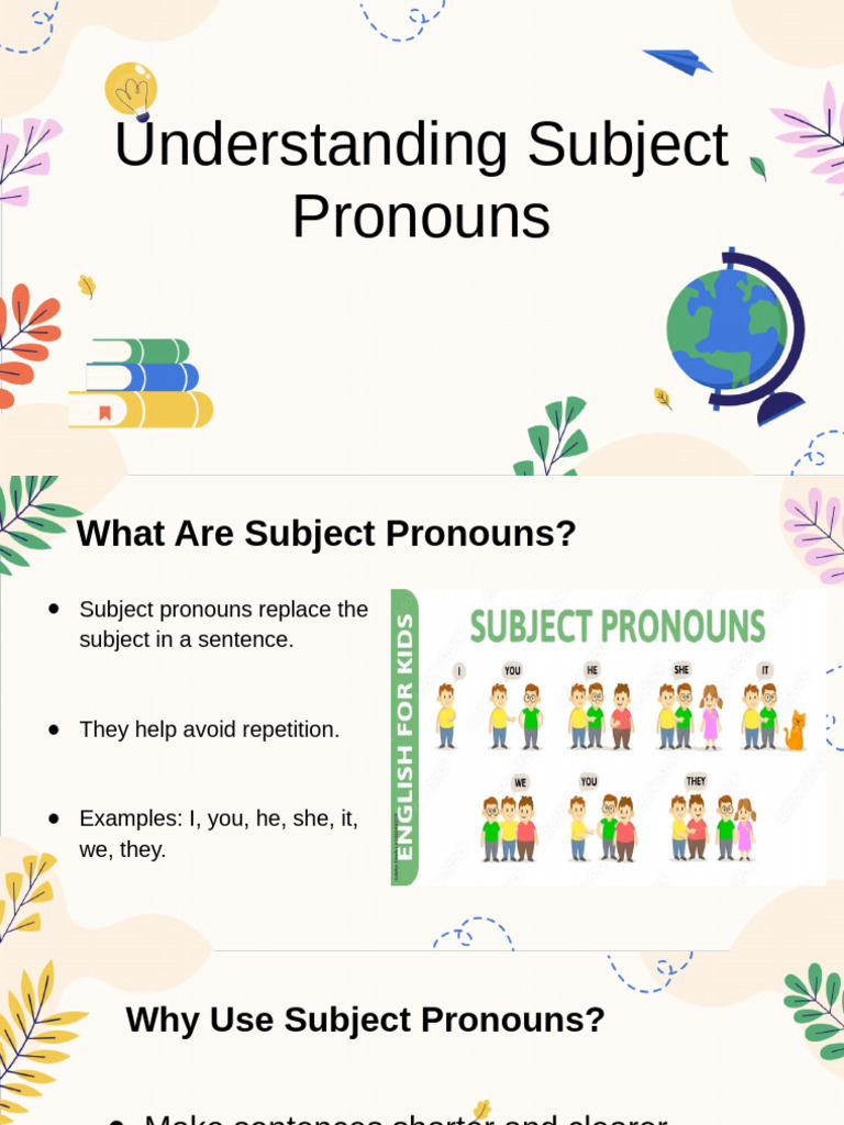 Subject Pronouns | PDF