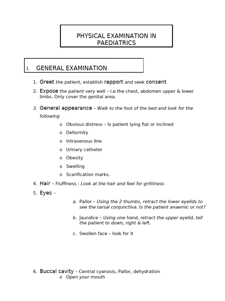 Paed Exams | PDF | Hand | Anatomical Terms Of Location