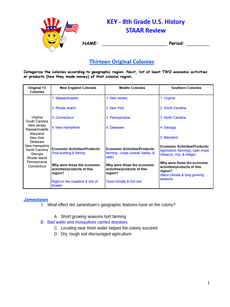 KEY: STAAR Study Packet | PDF