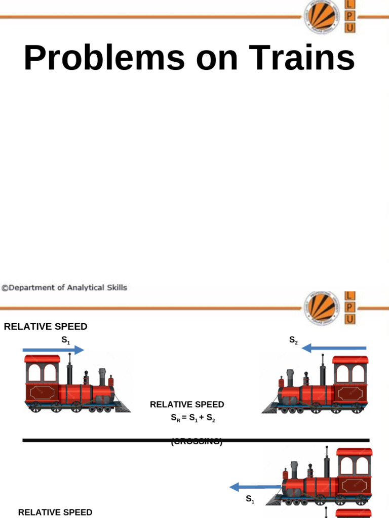 Problems On Trains Boat and Stream | PDF