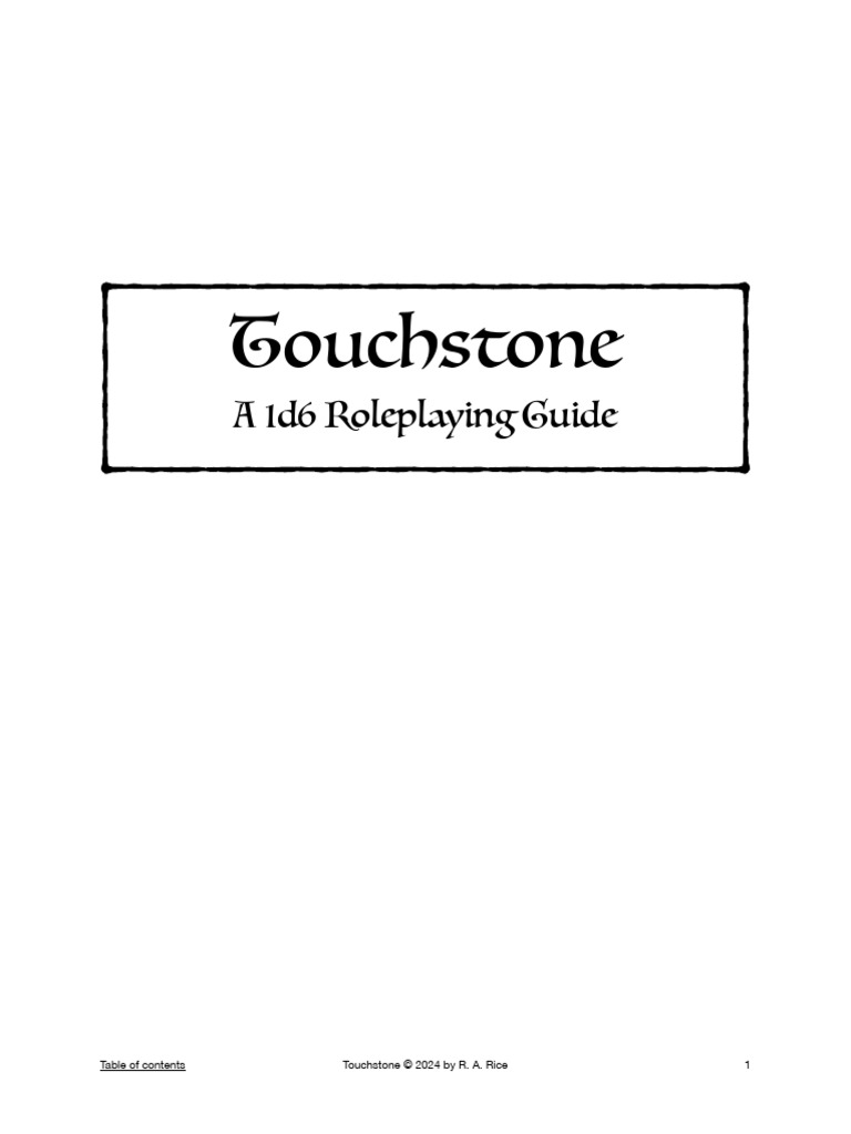 Touchstone | PDF