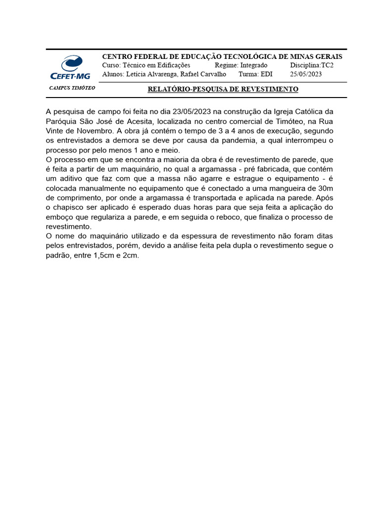Relatorio TC2 | PDF