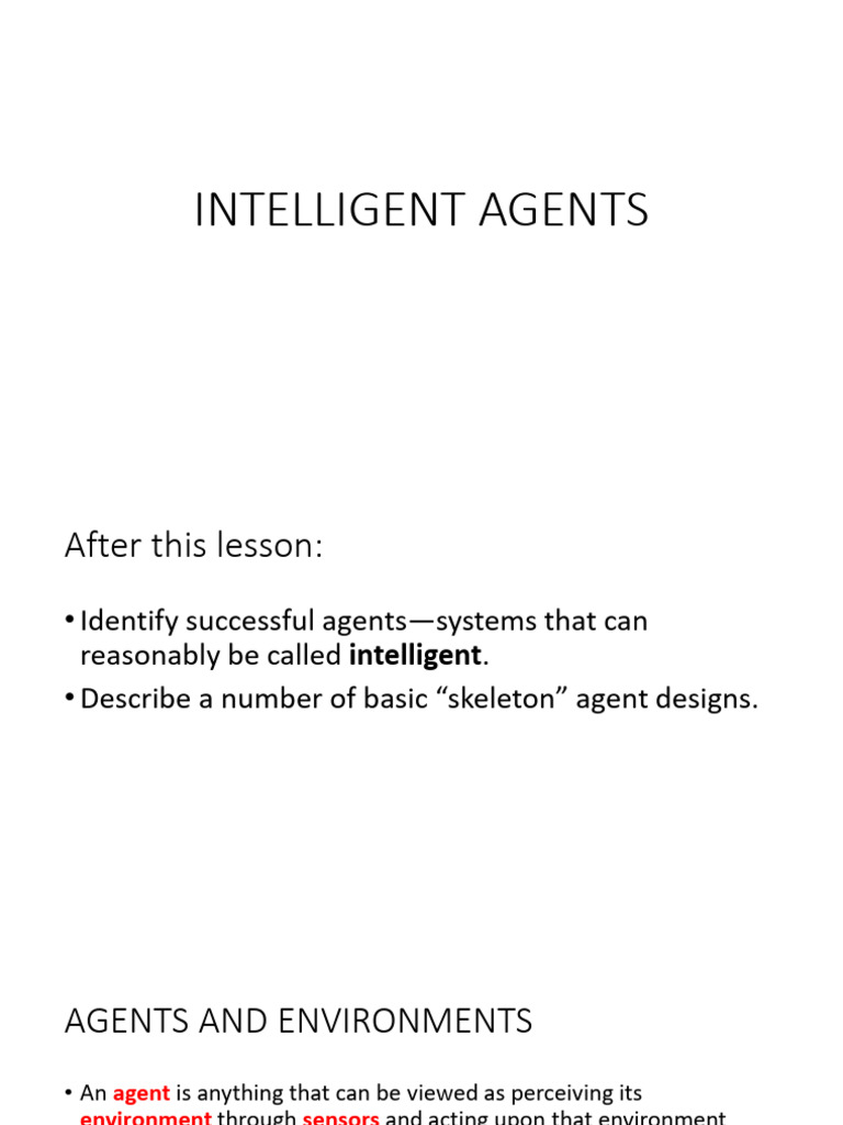 1. Agent and Environment | PDF