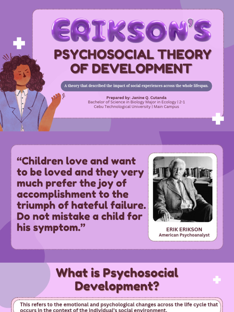 Erikson's Psychosocial Development | PDF