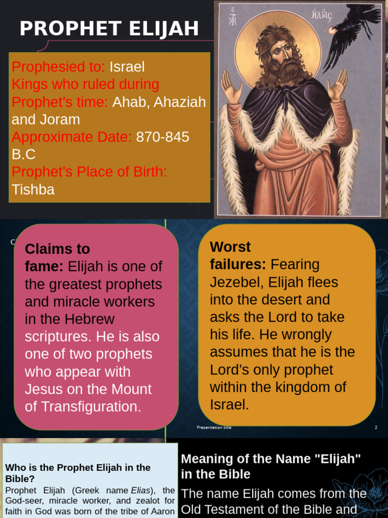 Prophet Elijah | PDF