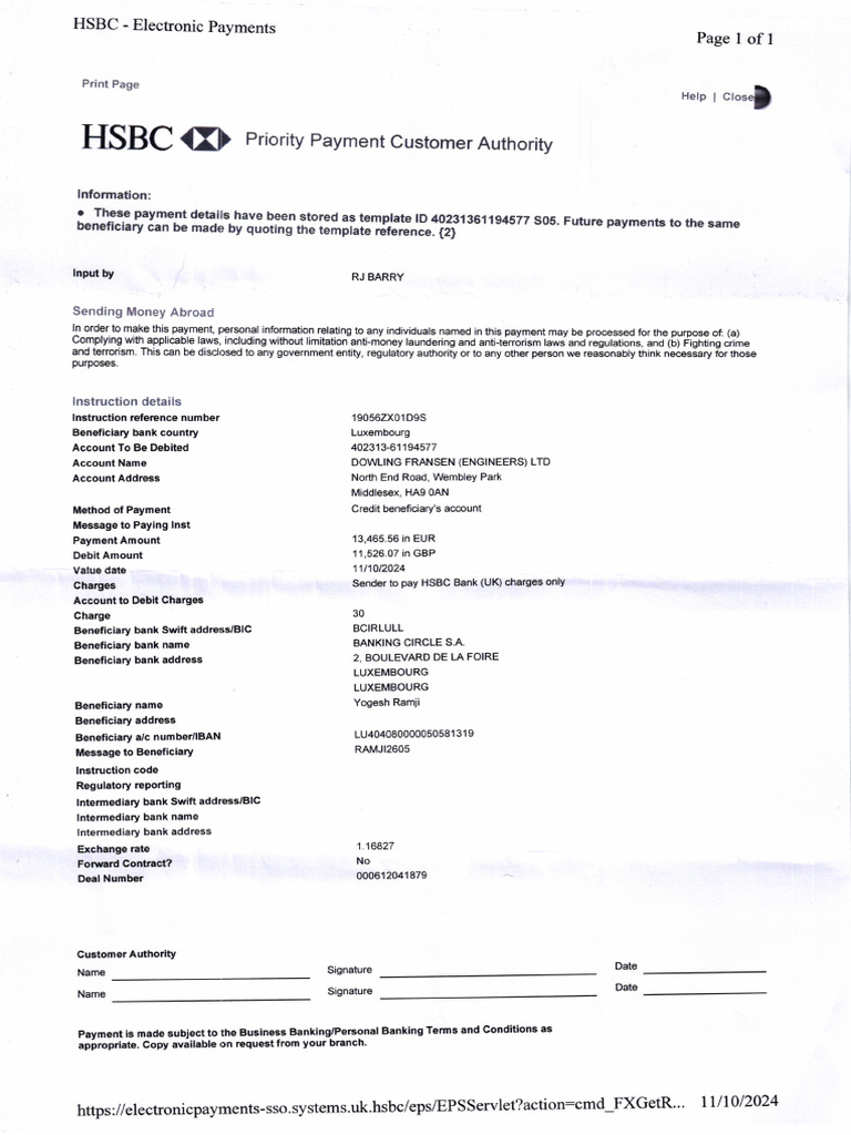 Priority: Payment Authority | PDF