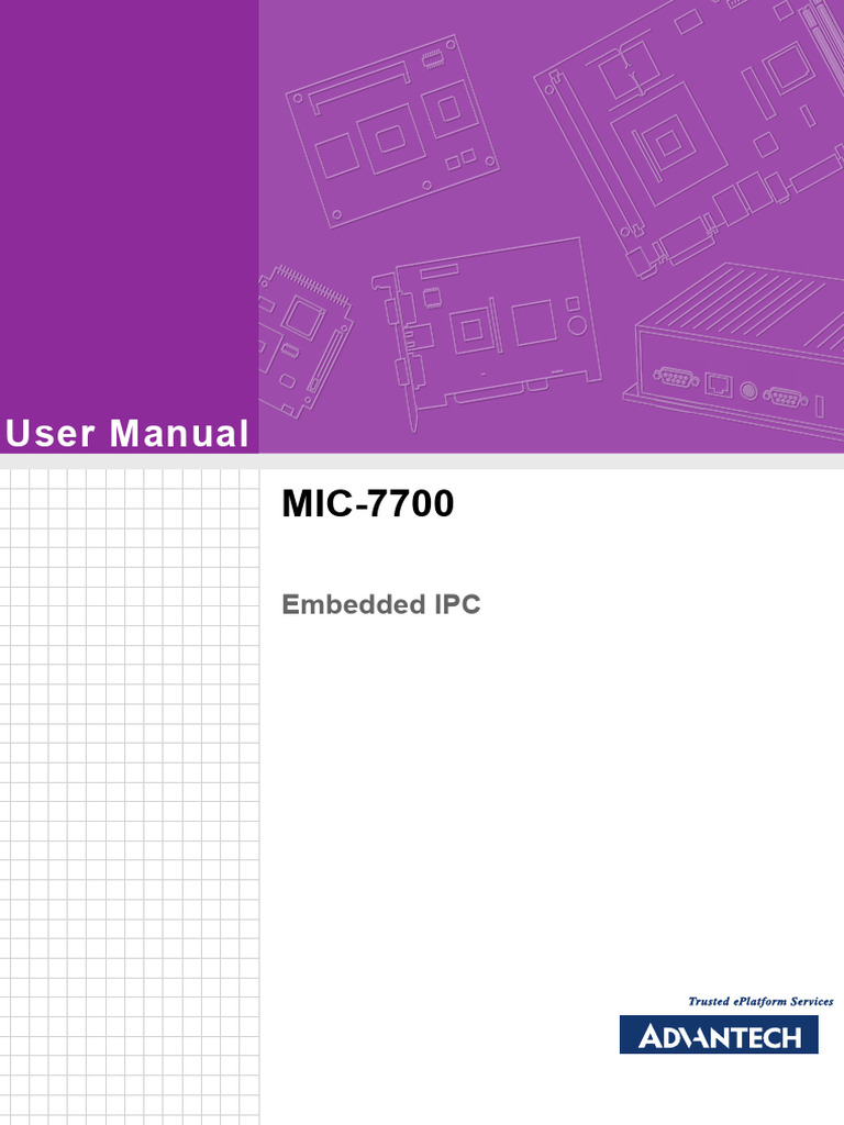 MIC-7700 User Manual Ed.1 FINAL | PDF