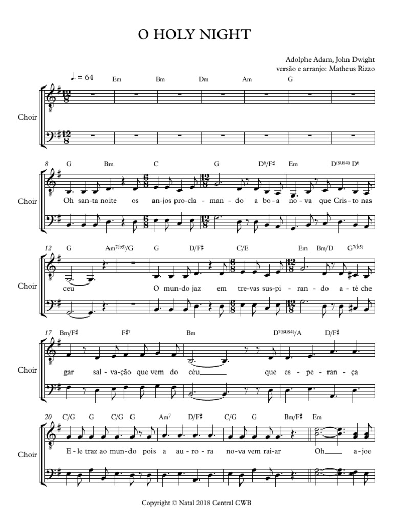 Santa Noite O Holly Night | PDF