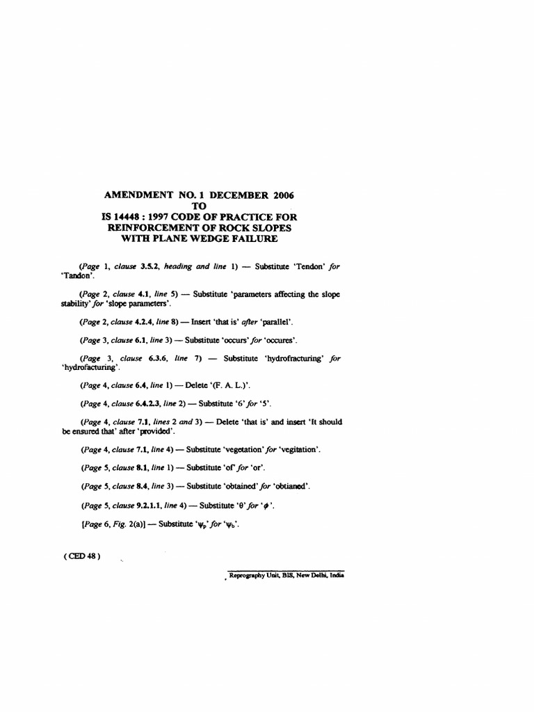 Amendment No.1 December 2006 IS Code of Practice For Reinforcement of ...