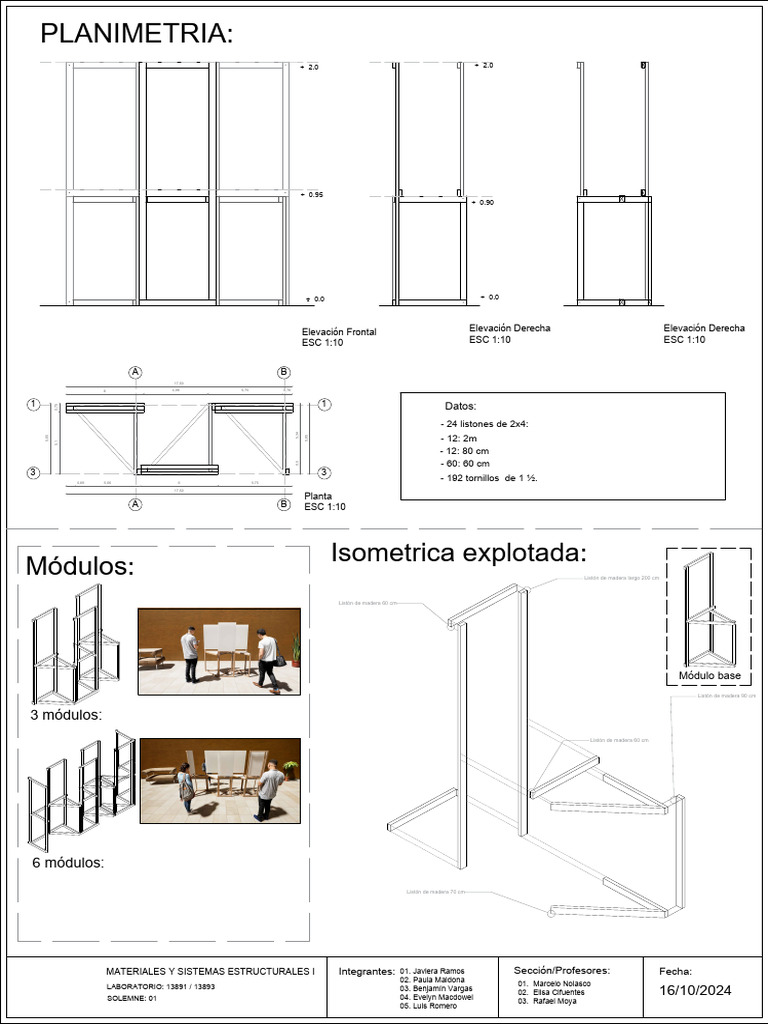 Stand Madera Materiales-Modelo Prueba Lamina | PDF