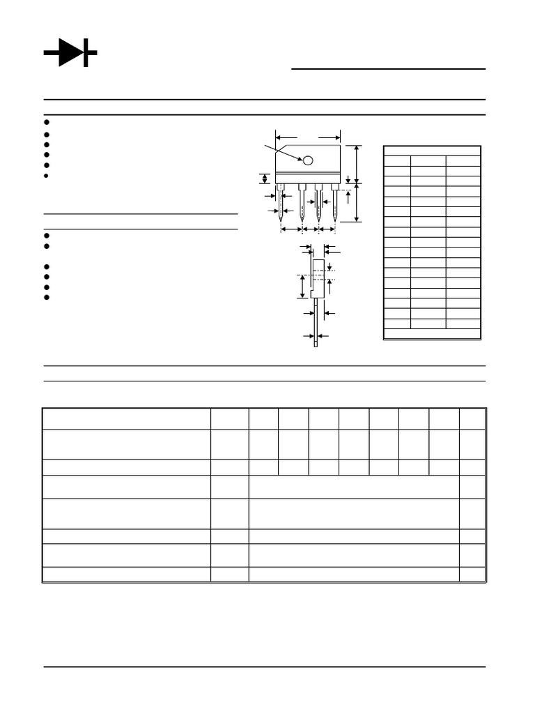 Bridge Retifier - KBJ25J 600V 25a | PDF