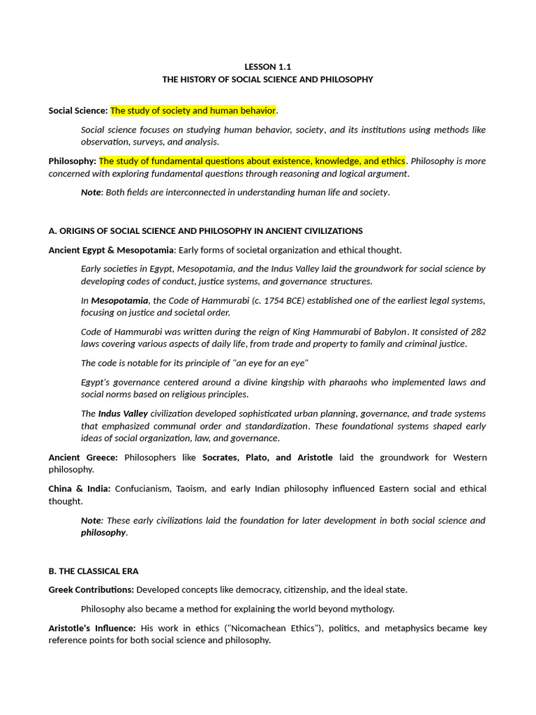 Social Science_Compilation-of-Handouts | PDF