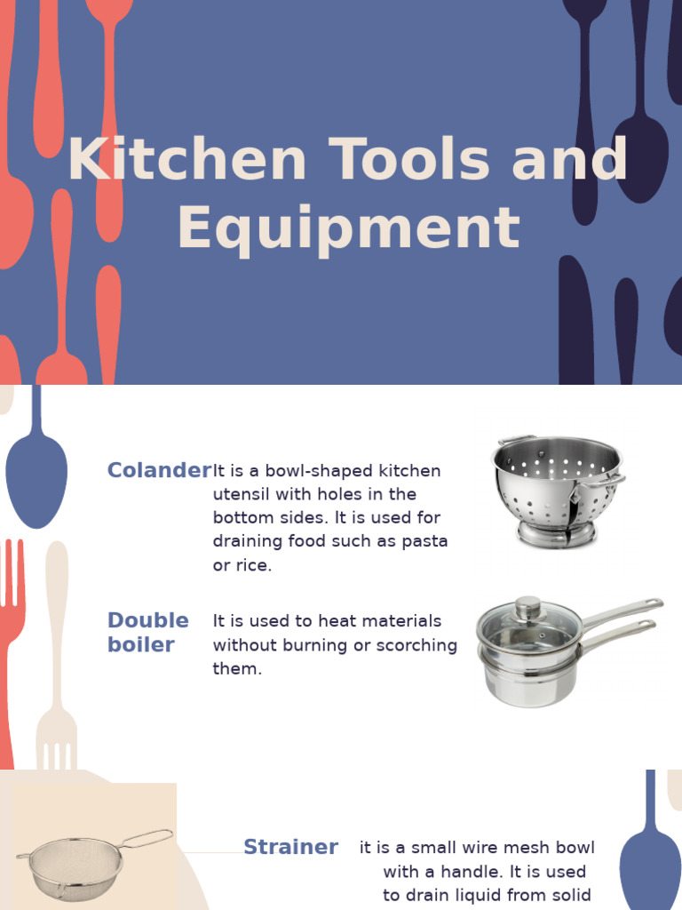 Kitchen Tools and Equipment | PDF