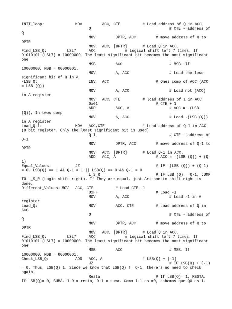 BoothsAlgorithm Asm | PDF