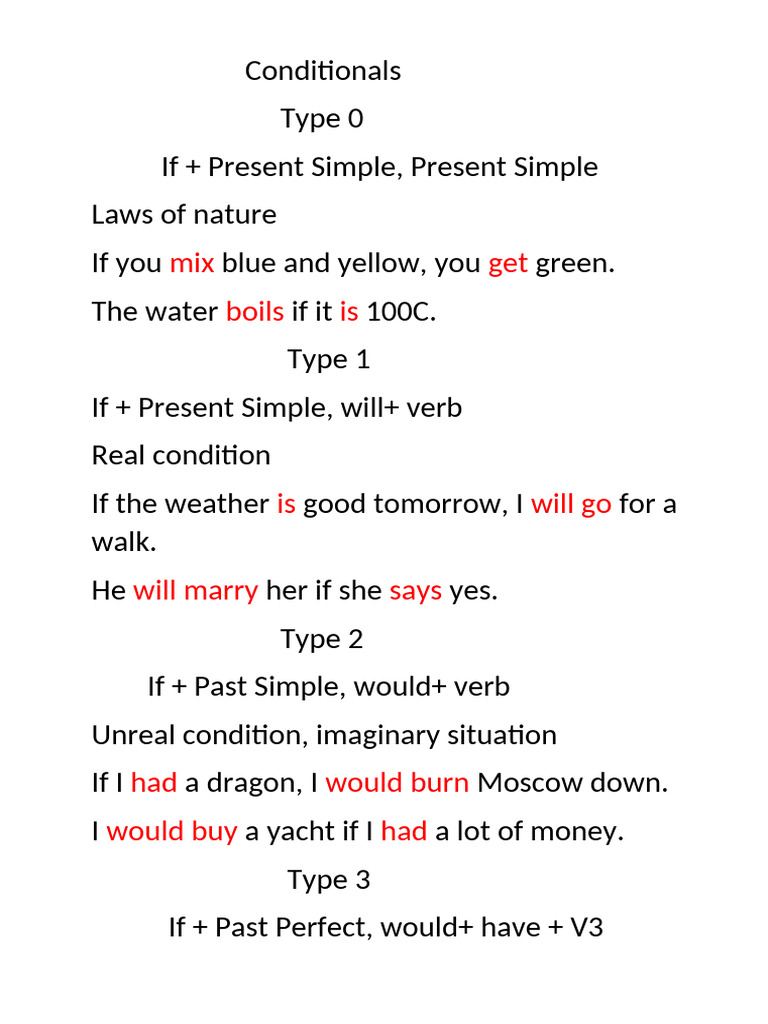 Conditionals | PDF