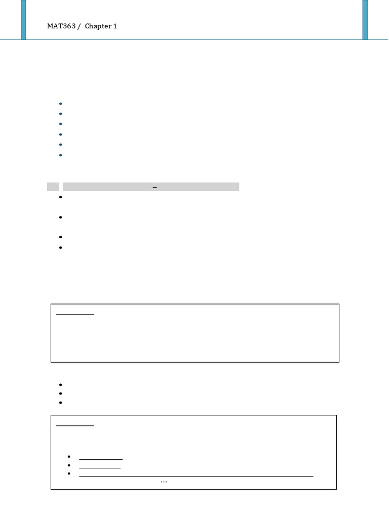 MAT363_Note_01 | PDF