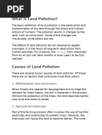 Understanding Land Pollution Causes & Solutions | PDF