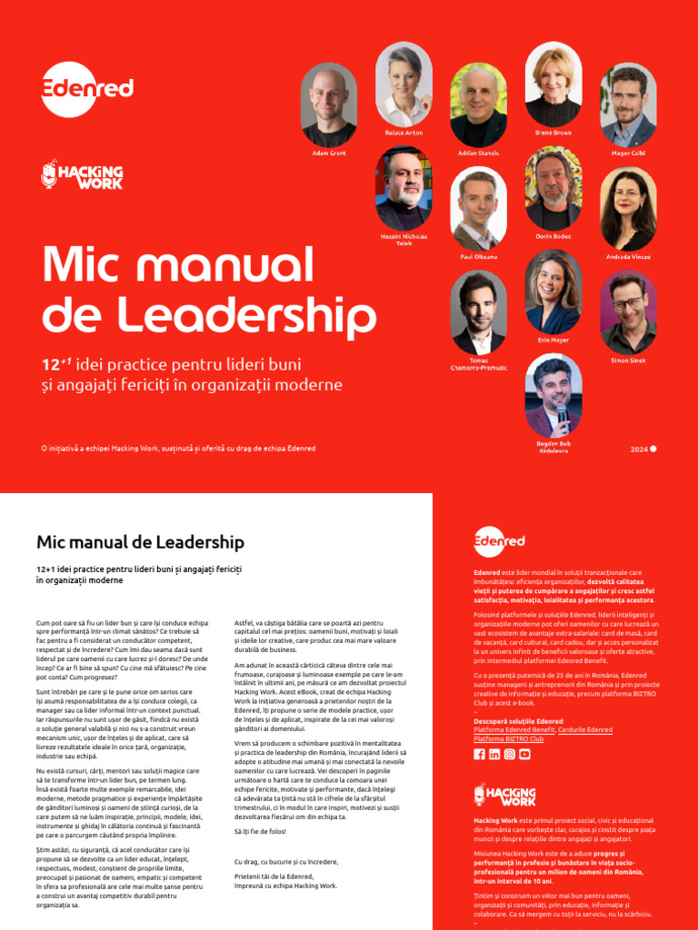 Mic Manual de Leadership - Edenred & Hacking Work | PDF | Self ...