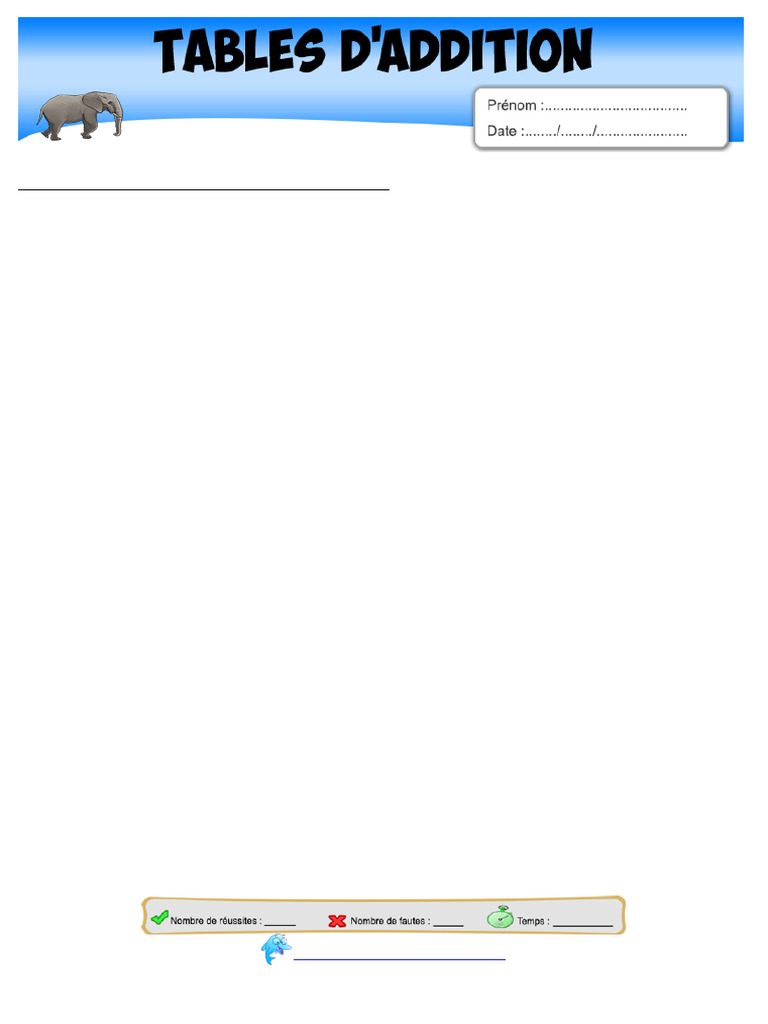 Table de Multiplications | PDF