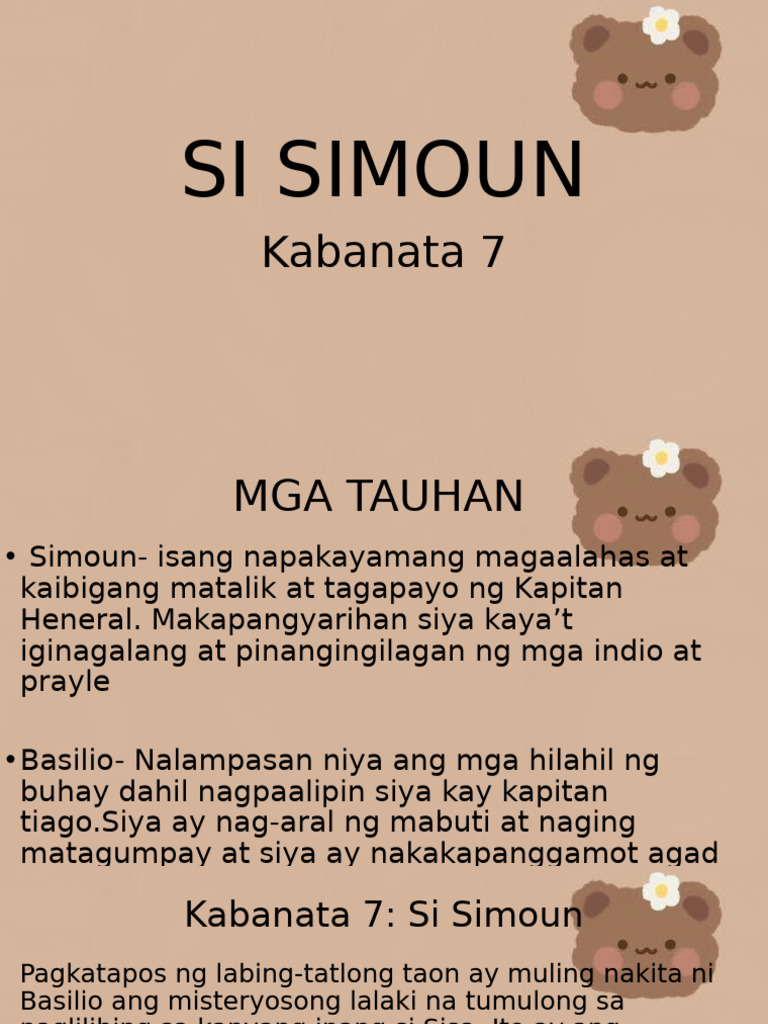 Si Simoun: Kabanata 7 | PDF