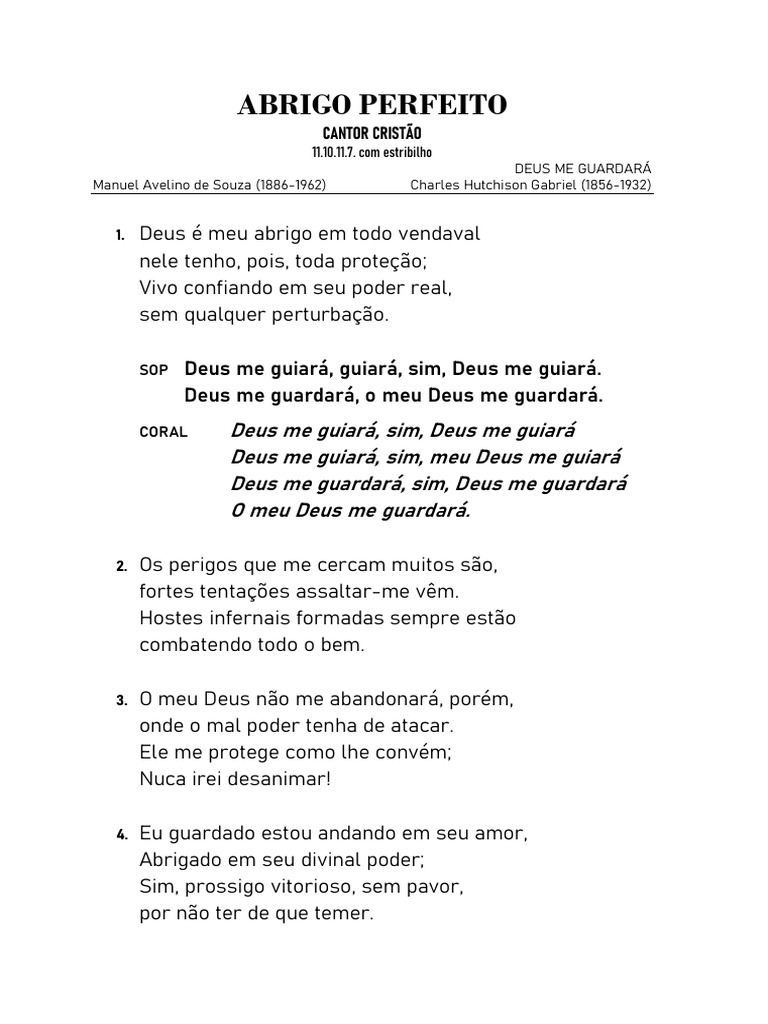 Abrigo Perfeito | PDF