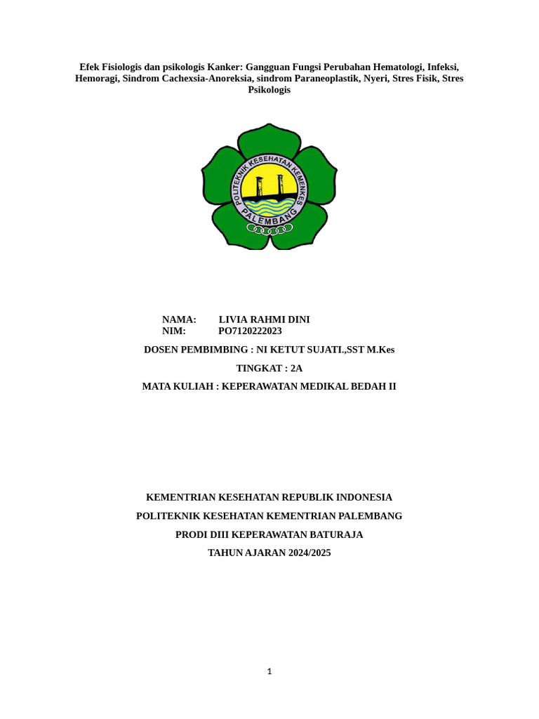 Tugas Perbaikan Nilai KMB Livia RD 2 | PDF