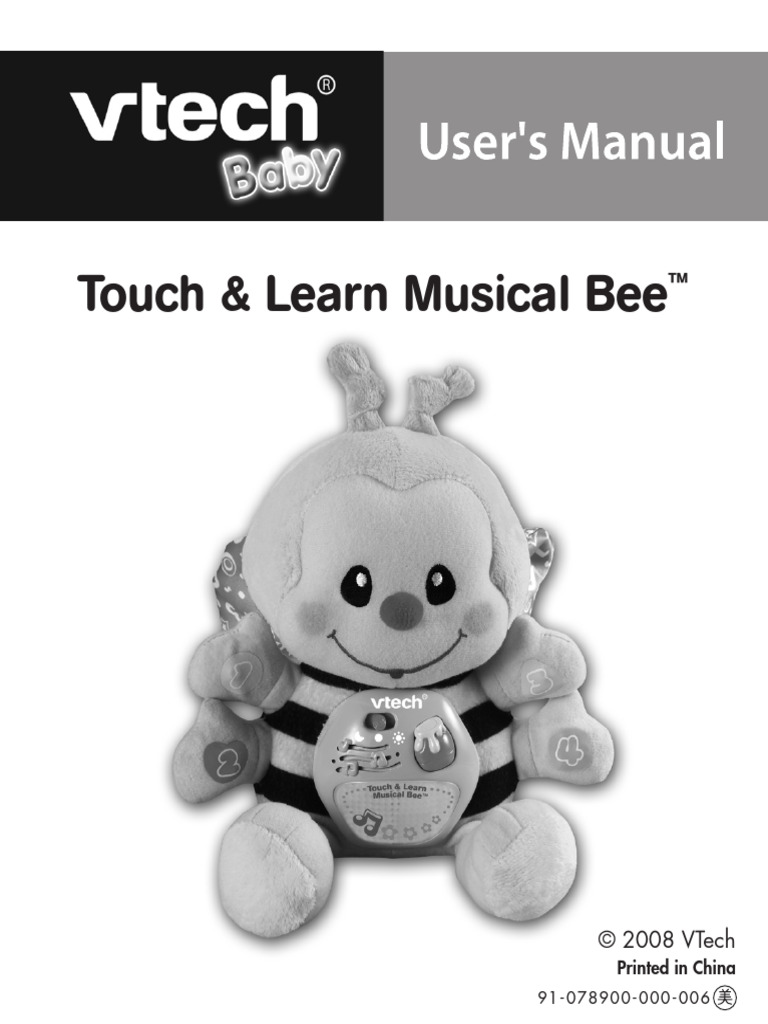 Touch & Learn Musical Bee: © 2008 Vtech | PDF