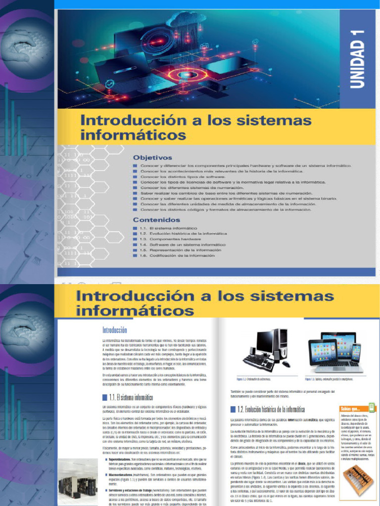 Unidad 1 - Introducción - Sistemas - Informaticos - Libro - Paraninfo | PDF