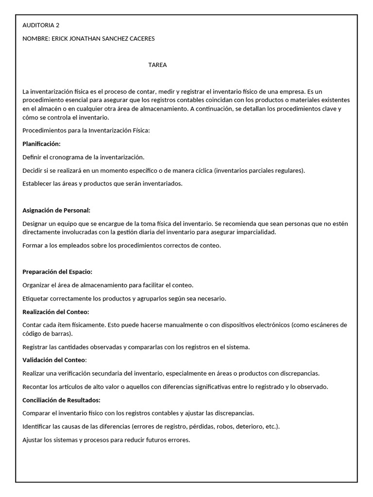 Auditoria 2 Erick | PDF