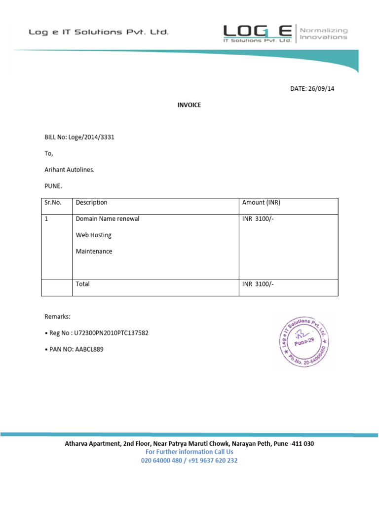 Automobile Invoice Format | PDF | Technology & Engineering