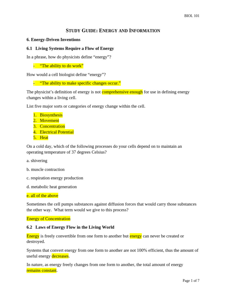 Energy Flow in Cellular Metabolism | PDF | Cellular Respiration ...