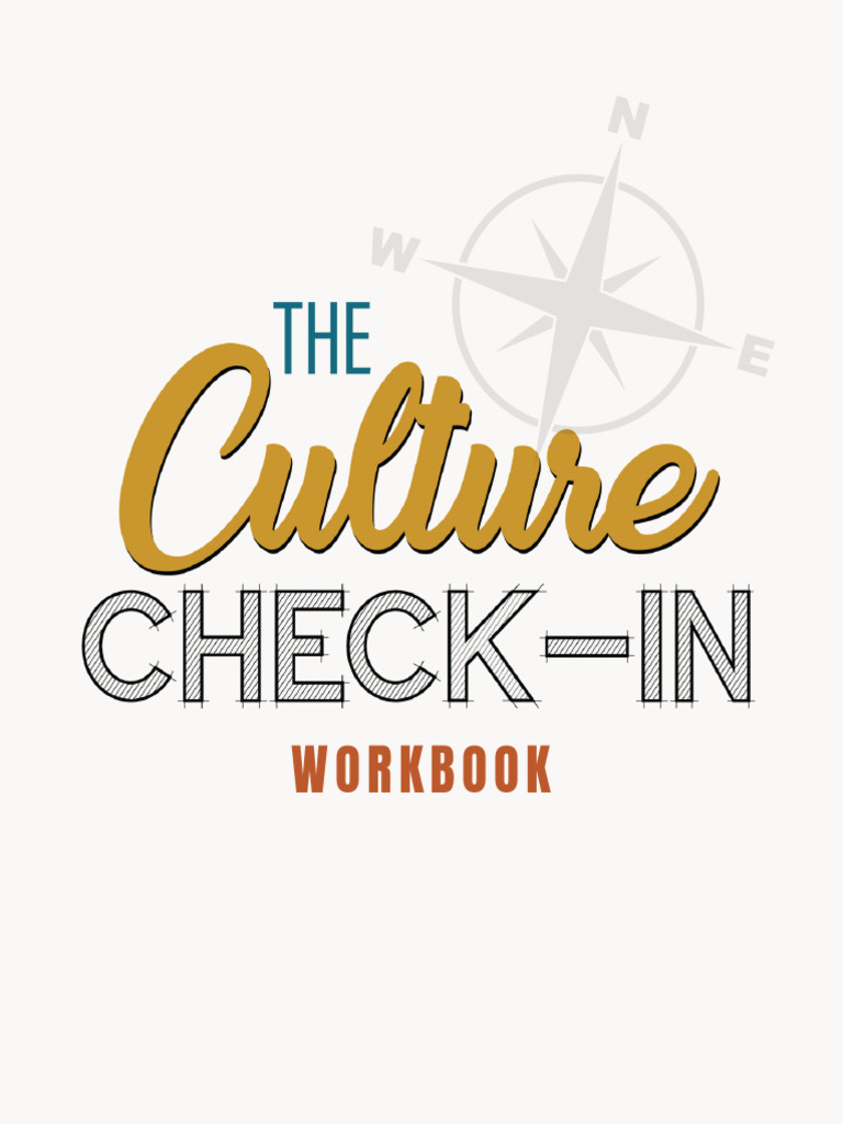 Culture Check-In Workbook-1 | PDF