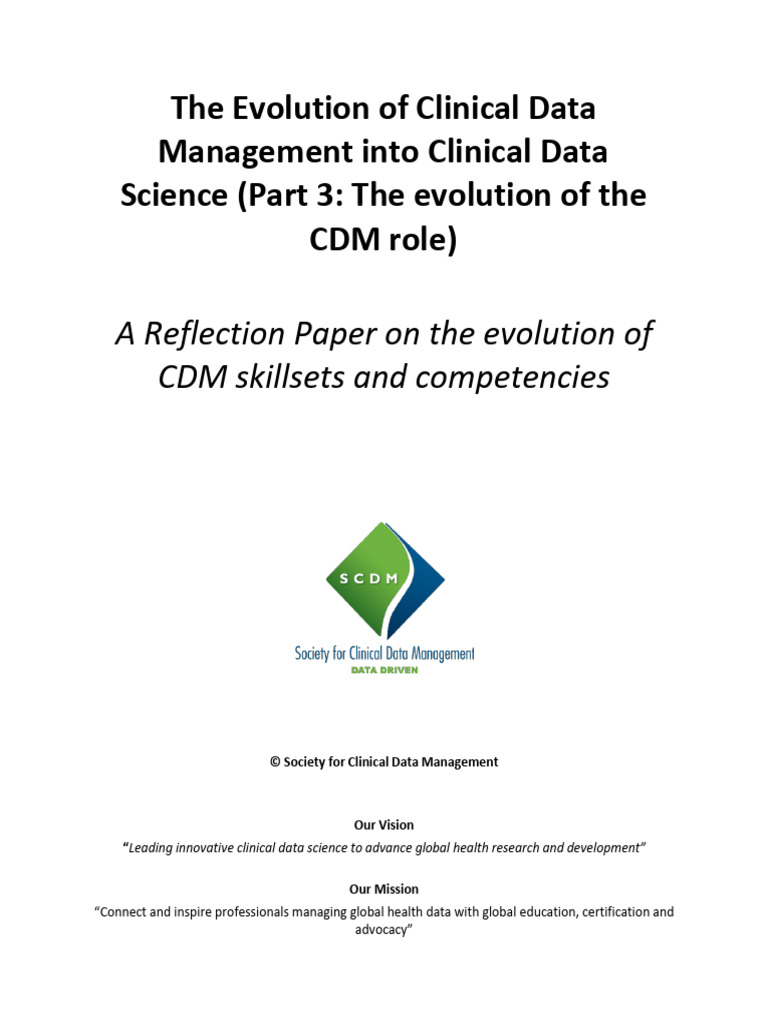 2020 - Evolution of CDM To CDS Part 3 Evolution of CDM Role | PDF