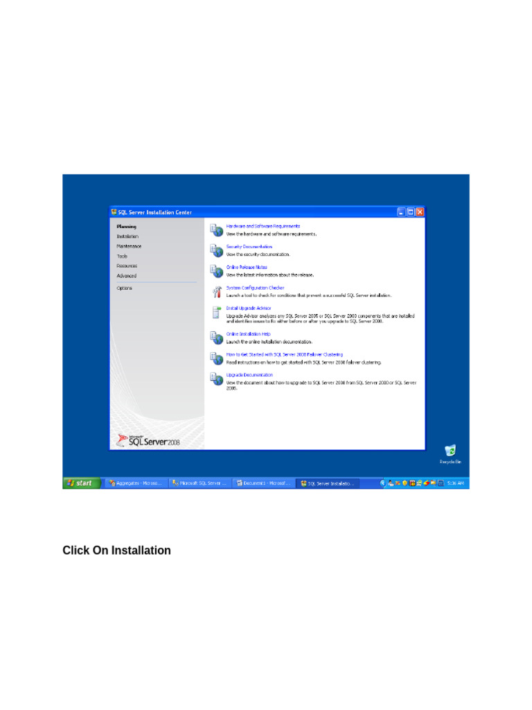 Installing SQL Server 2008 On Windows by Vikas | PDF