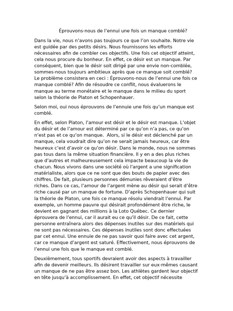 Notre Vie Est Guidée Par Des Aspiration Qui Mènes Ce Que L | PDF