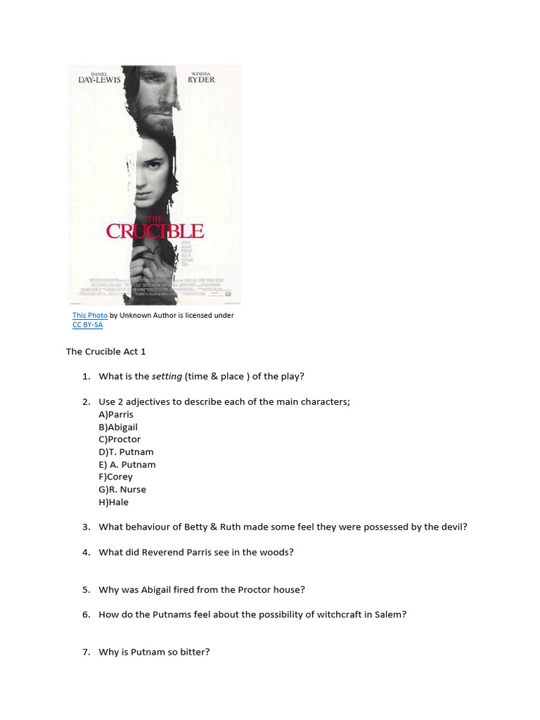 The Crucible Act 1 | PDF