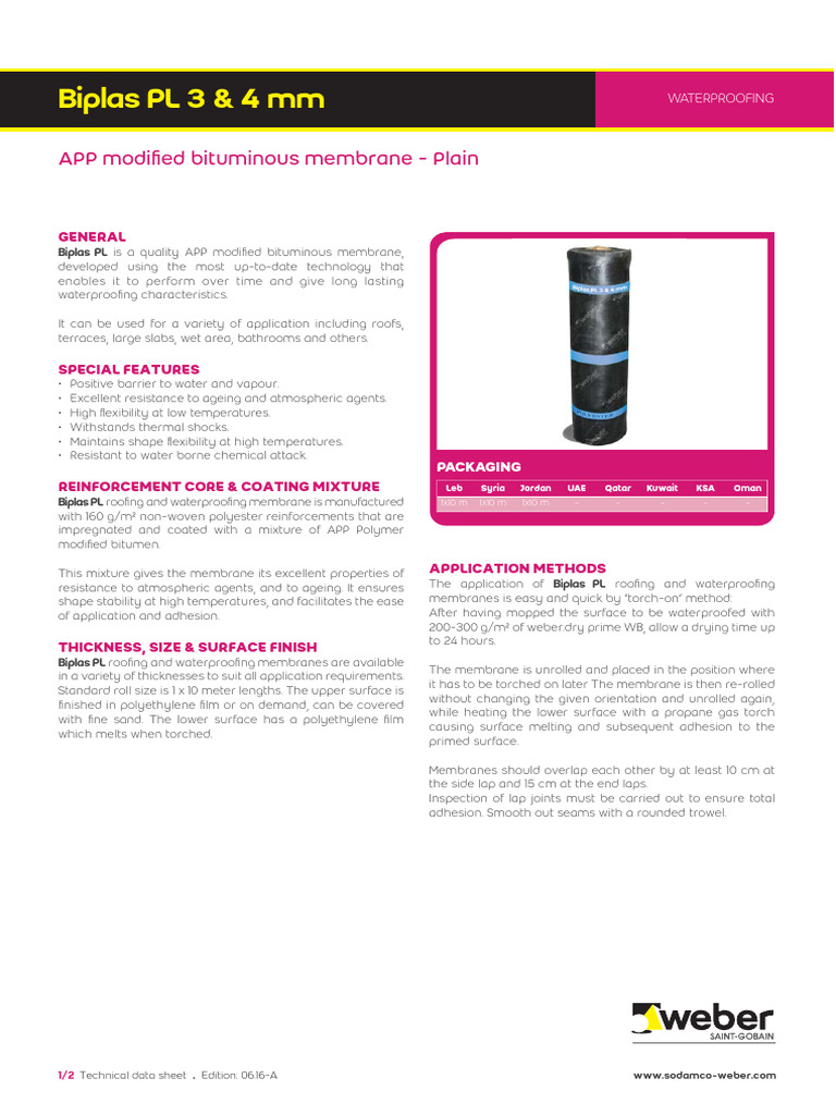 TDS BIPLAS PL 3 4 MM | PDF