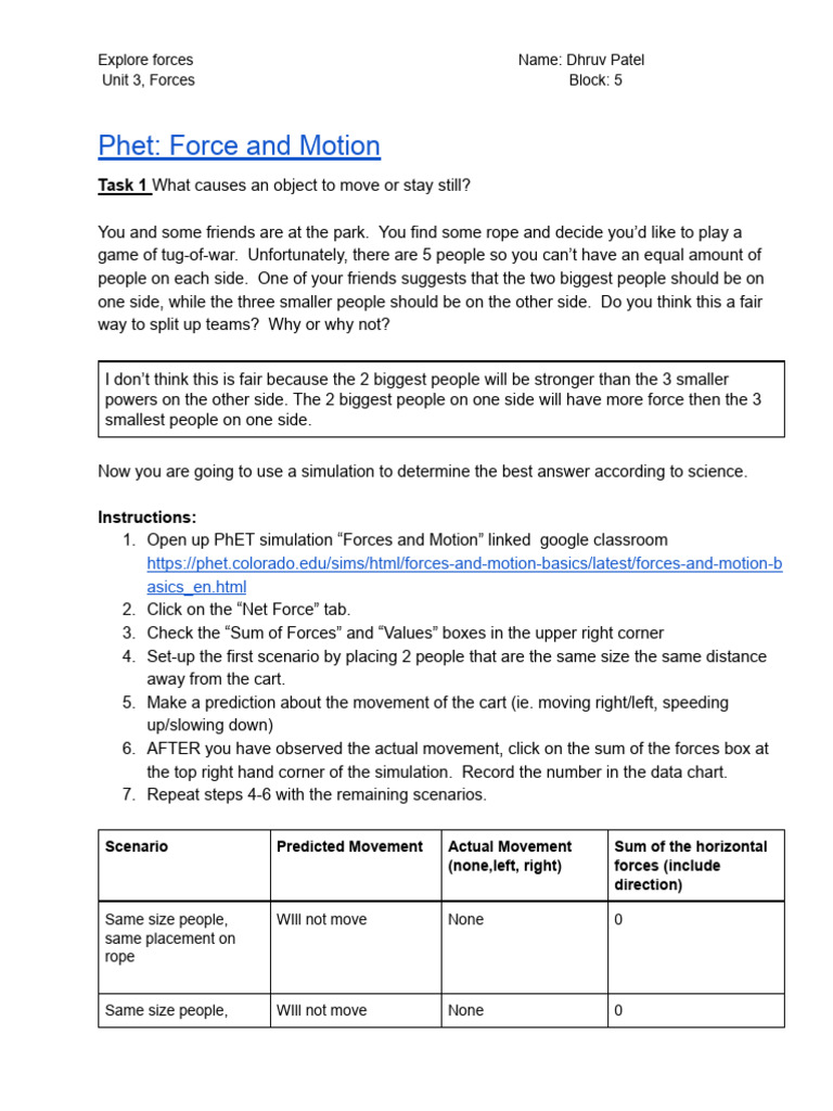 Forces and Motions Basics - 1 | PDF