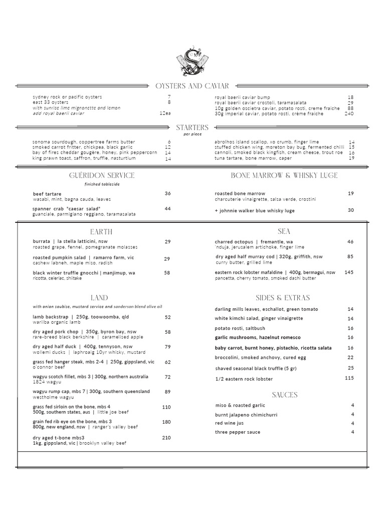 Food Menu | PDF
