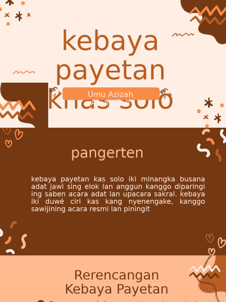 Kebaya Payetan Khas Solo | PDF