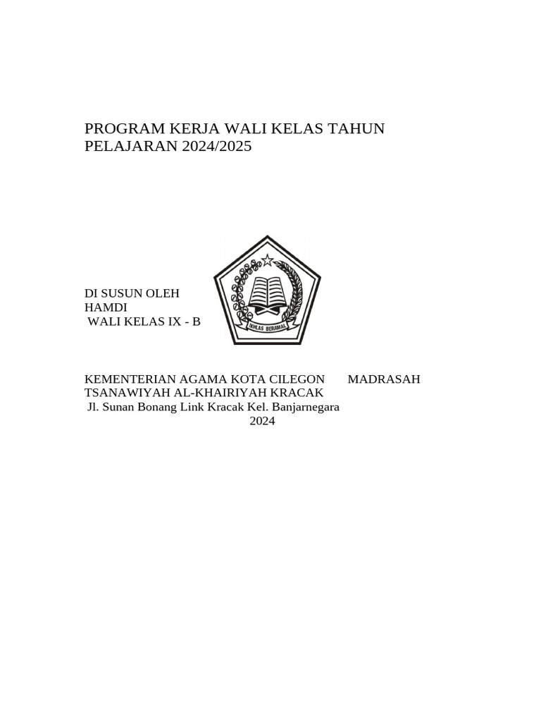 Program Wali Kelas 8.1 | PDF