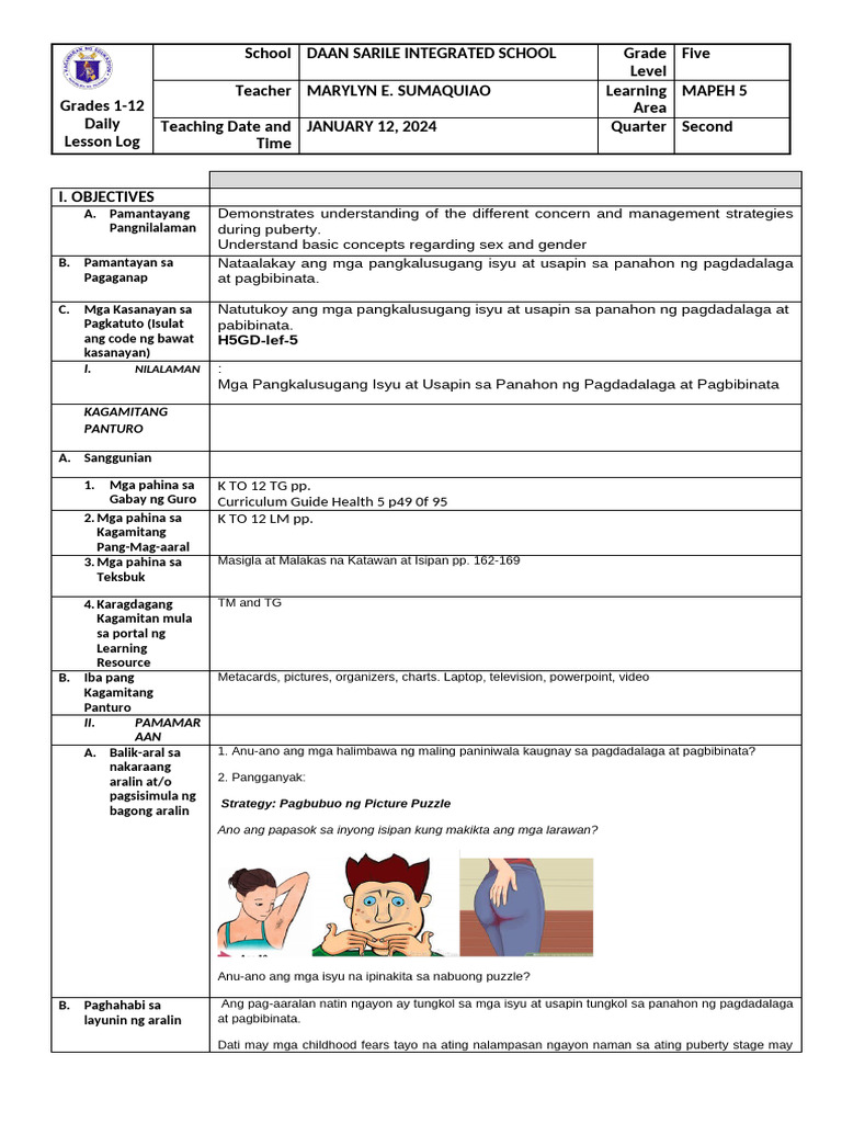 Cot Mapeh q2 Wk6 | PDF
