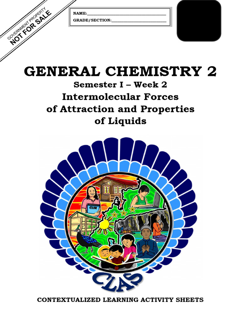 CHEMISTRY 2 SEM 1 WEEK 2 | PDF