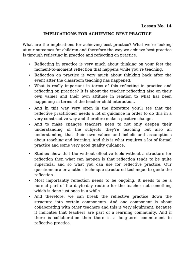 EDU406 Lesson 14 | PDF