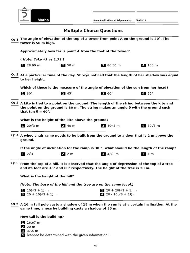 Worksheet of Chapter 9th | PDF