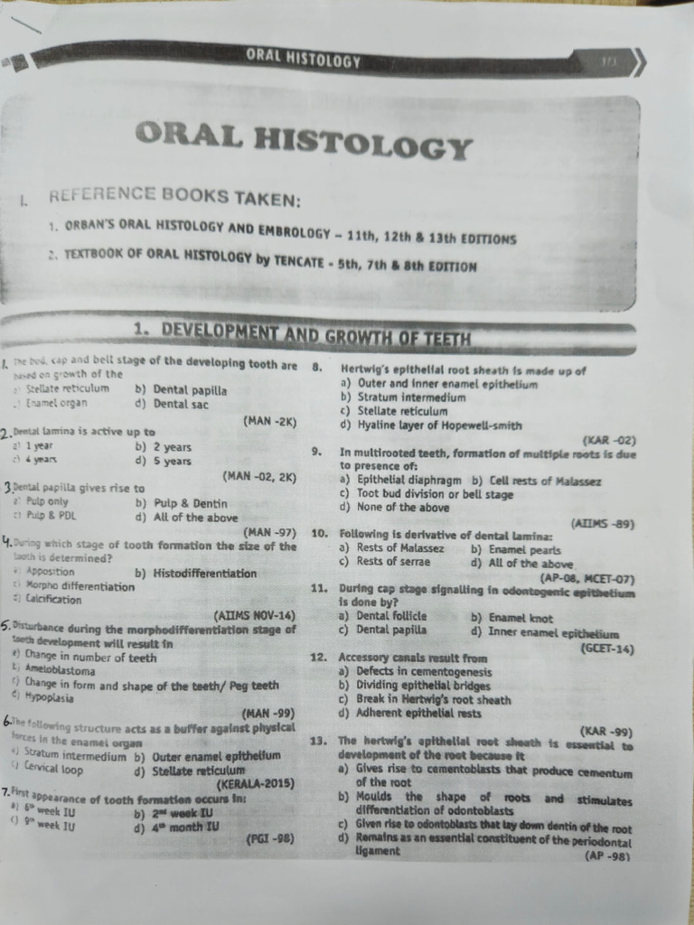 DADH | PDF | Human Tooth | Tooth