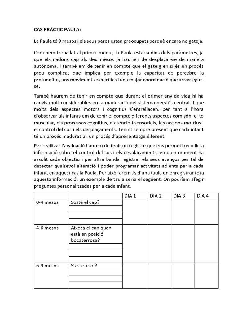 Cas Pràctic Paula | PDF