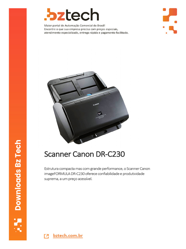 Manual Canon DR c230 | PDF